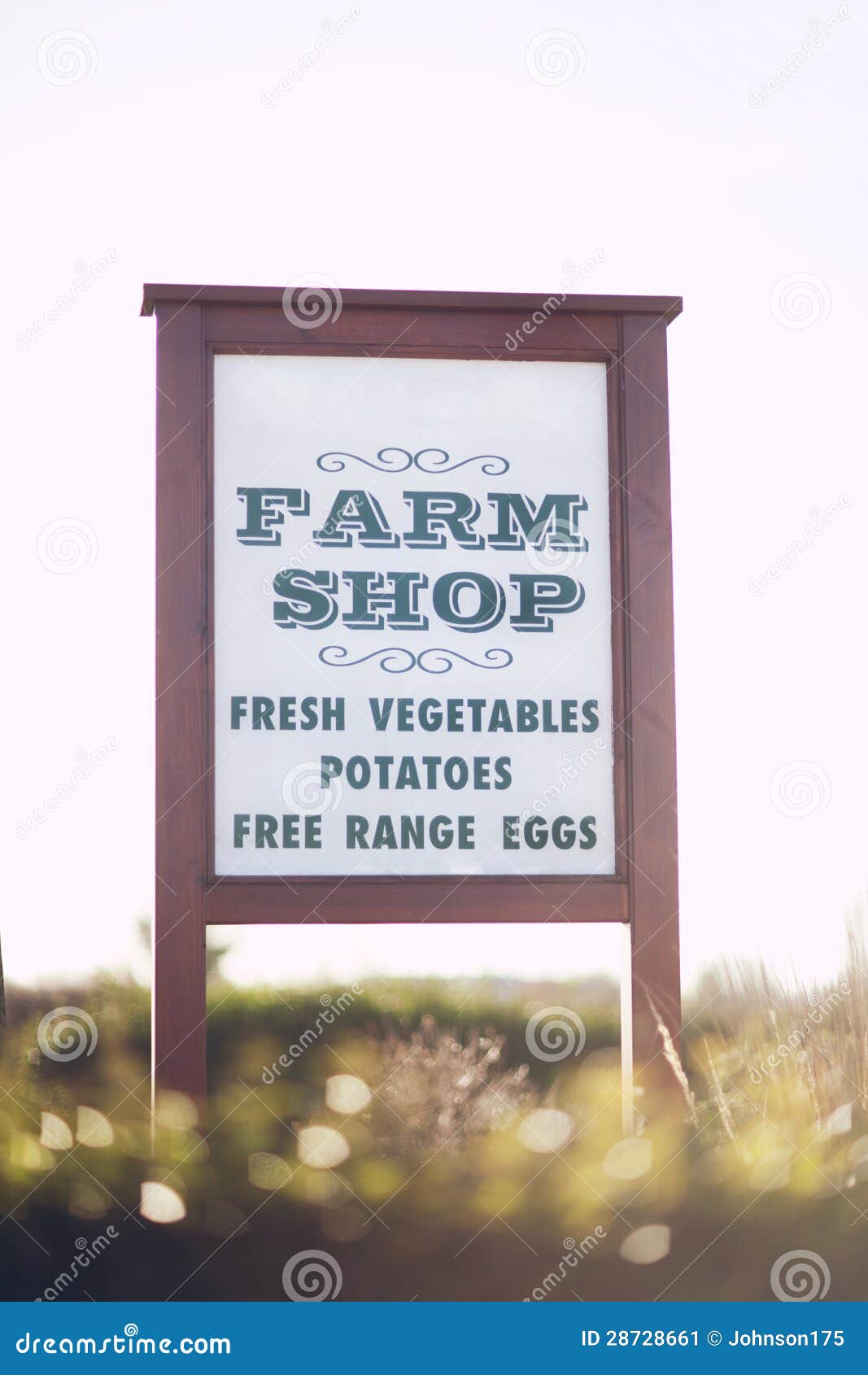 Farm Shop Sign stock image. Image of countryside, country - 28728661