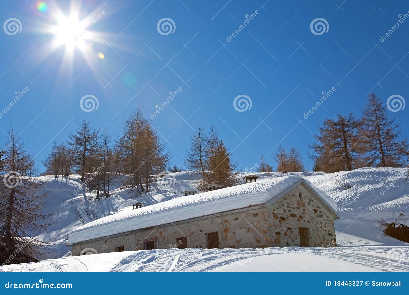 Farm in the snow stock image. Image of factory, snowdrift - 18443327