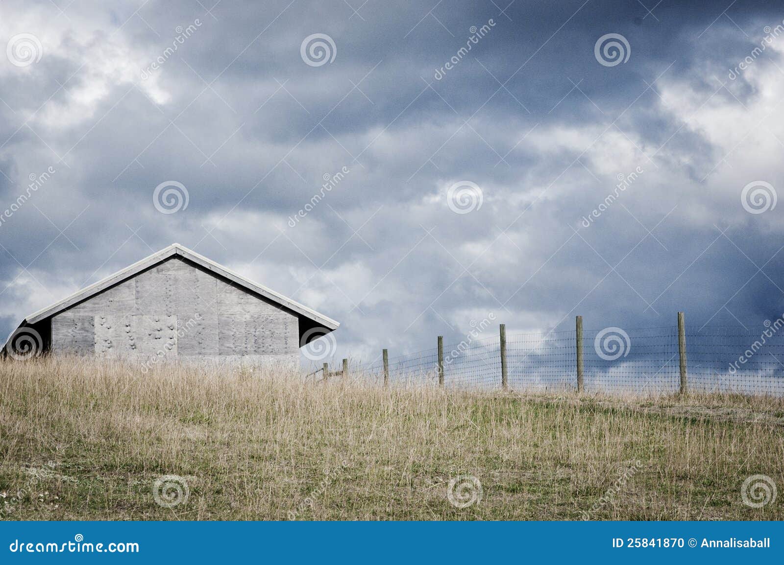 Farm in the storm stock photo. Image of clouds, eery - 25841870