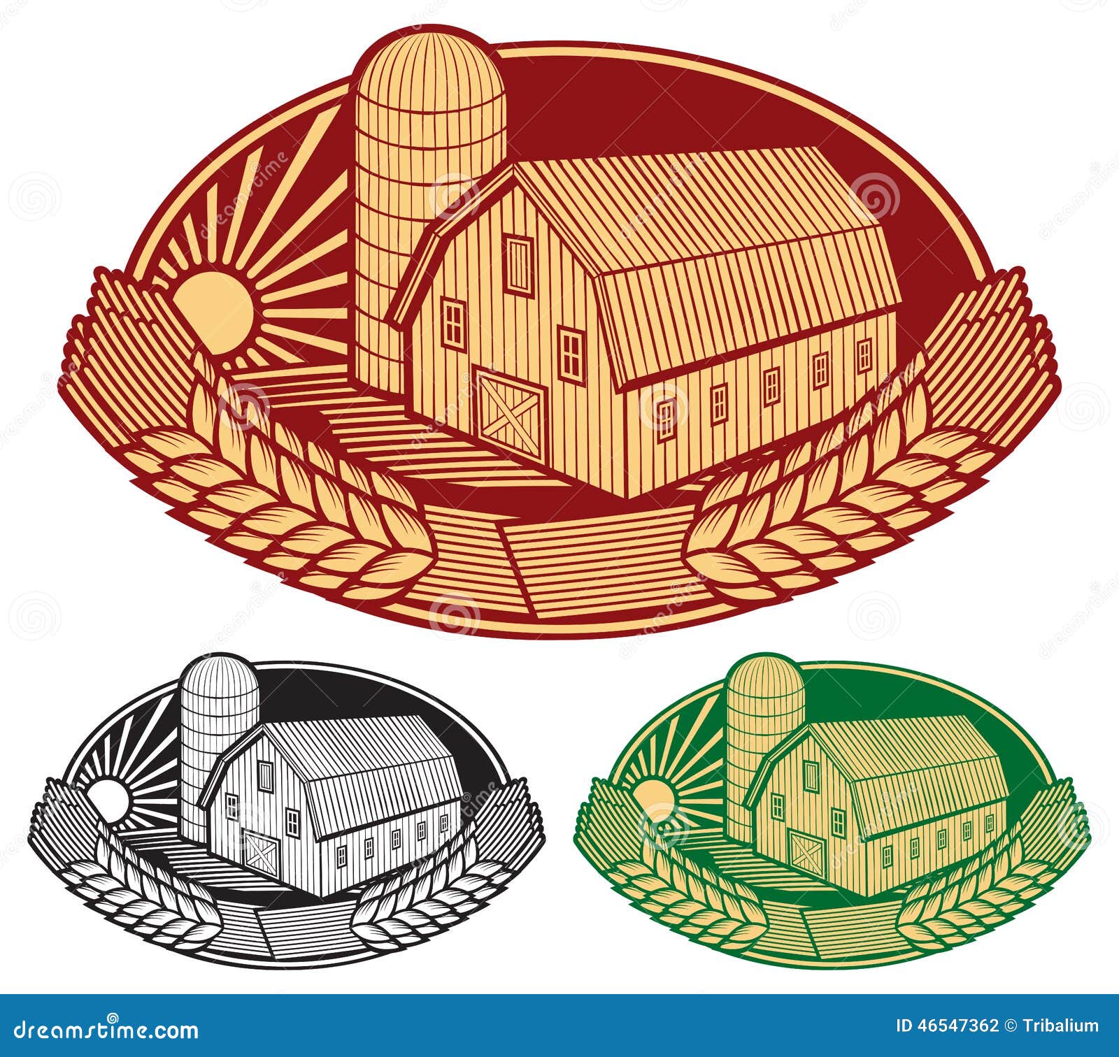 Farm symbol stock vector. Illustration of farm, agricultural - 46547362