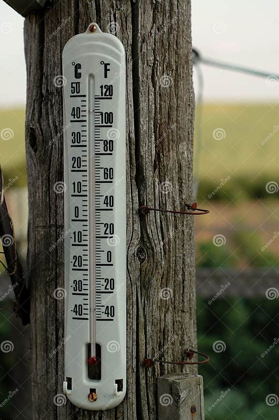 Farm Thermometer stock image. Image of farm, post, degree - 946795