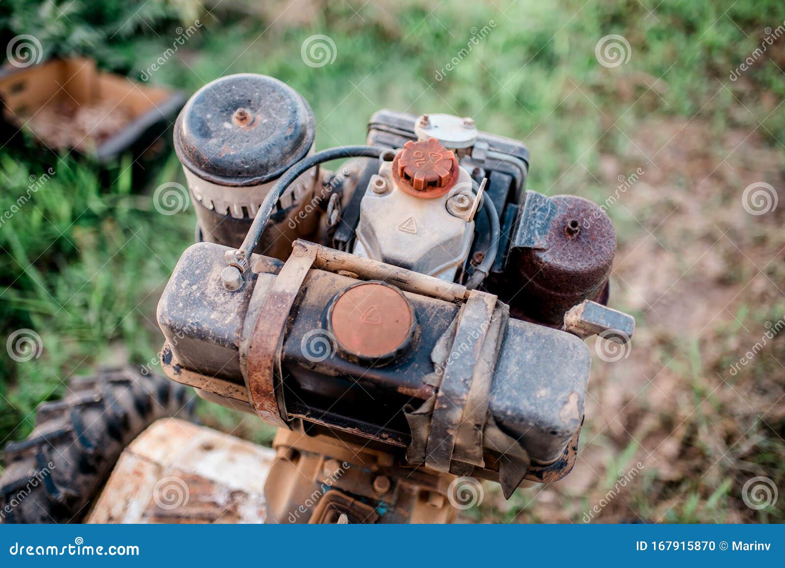 Farm Tool in the Field Ready for Field Work Stock Photo - Image of ...