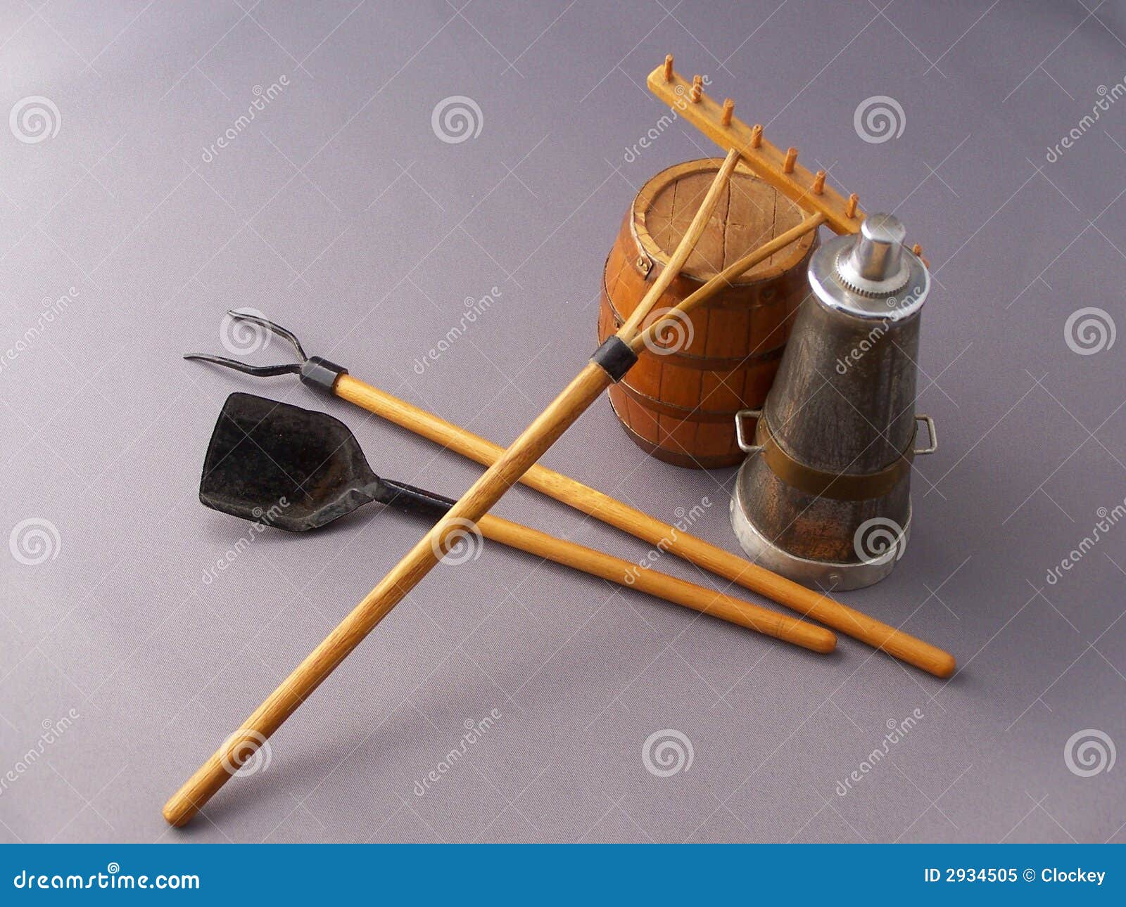 Farm tools stock image. Image of churn, worker, rake, agriculture - 2934505