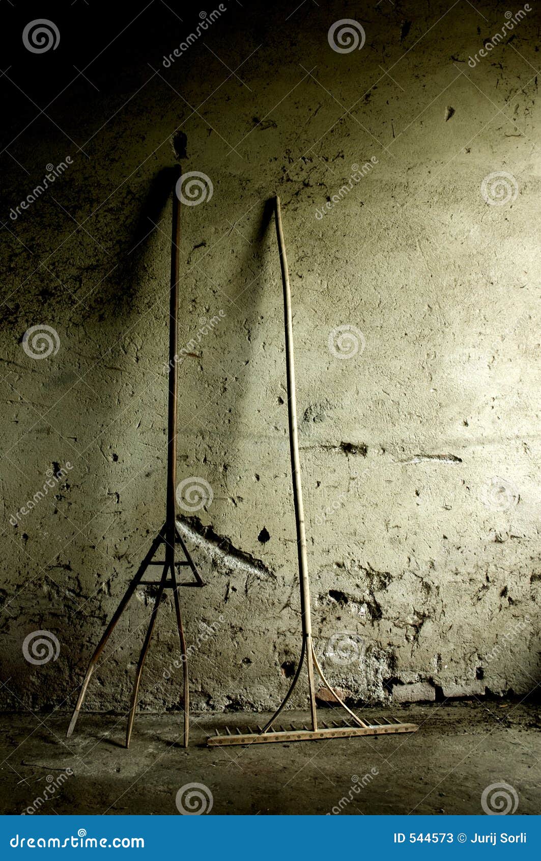 Farm Tools stock image. Image of raking, work, rural, damage - 544573