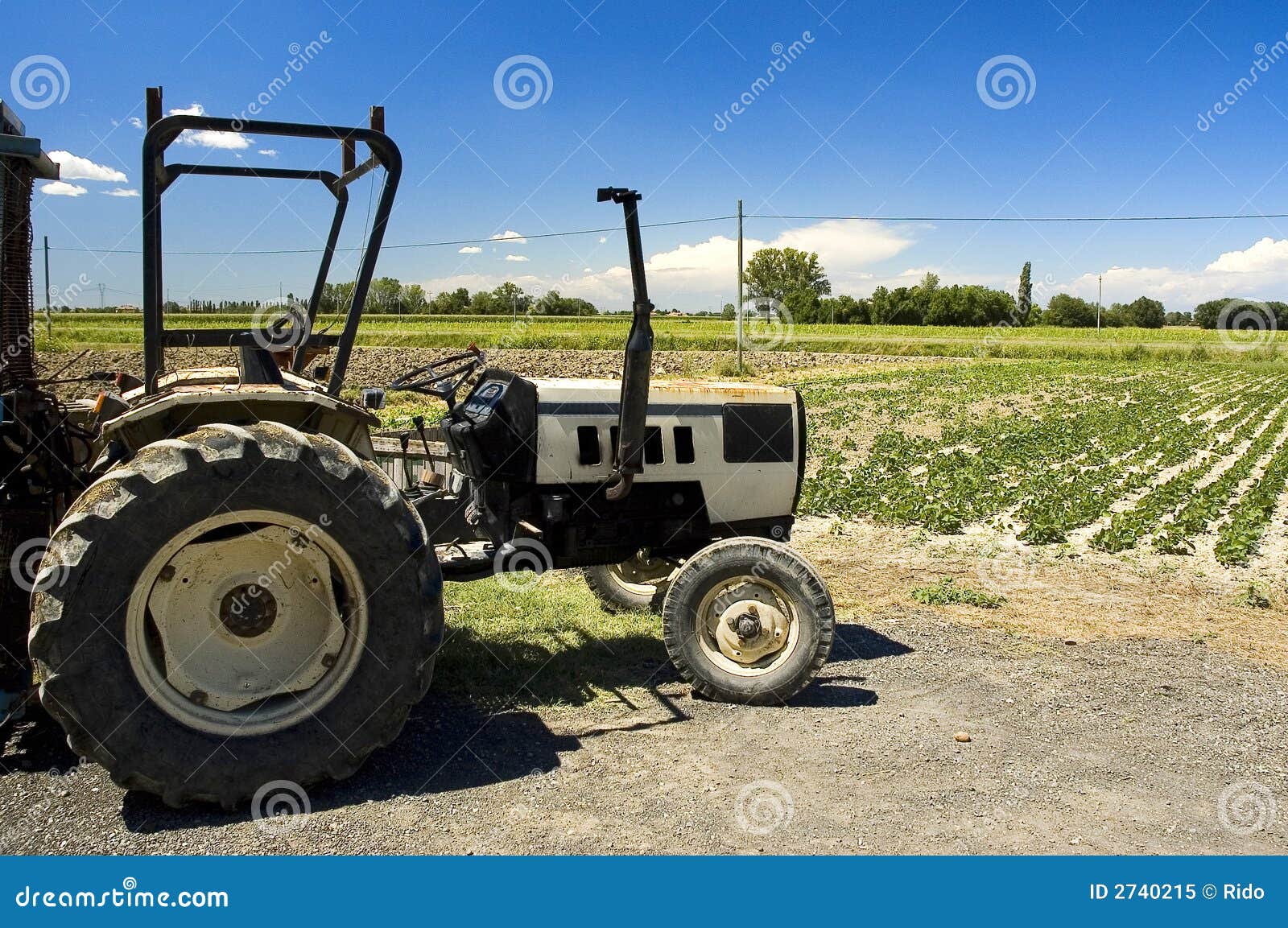Farm tractor stock image. Image of vegetable, farm, cultivate - 2740215