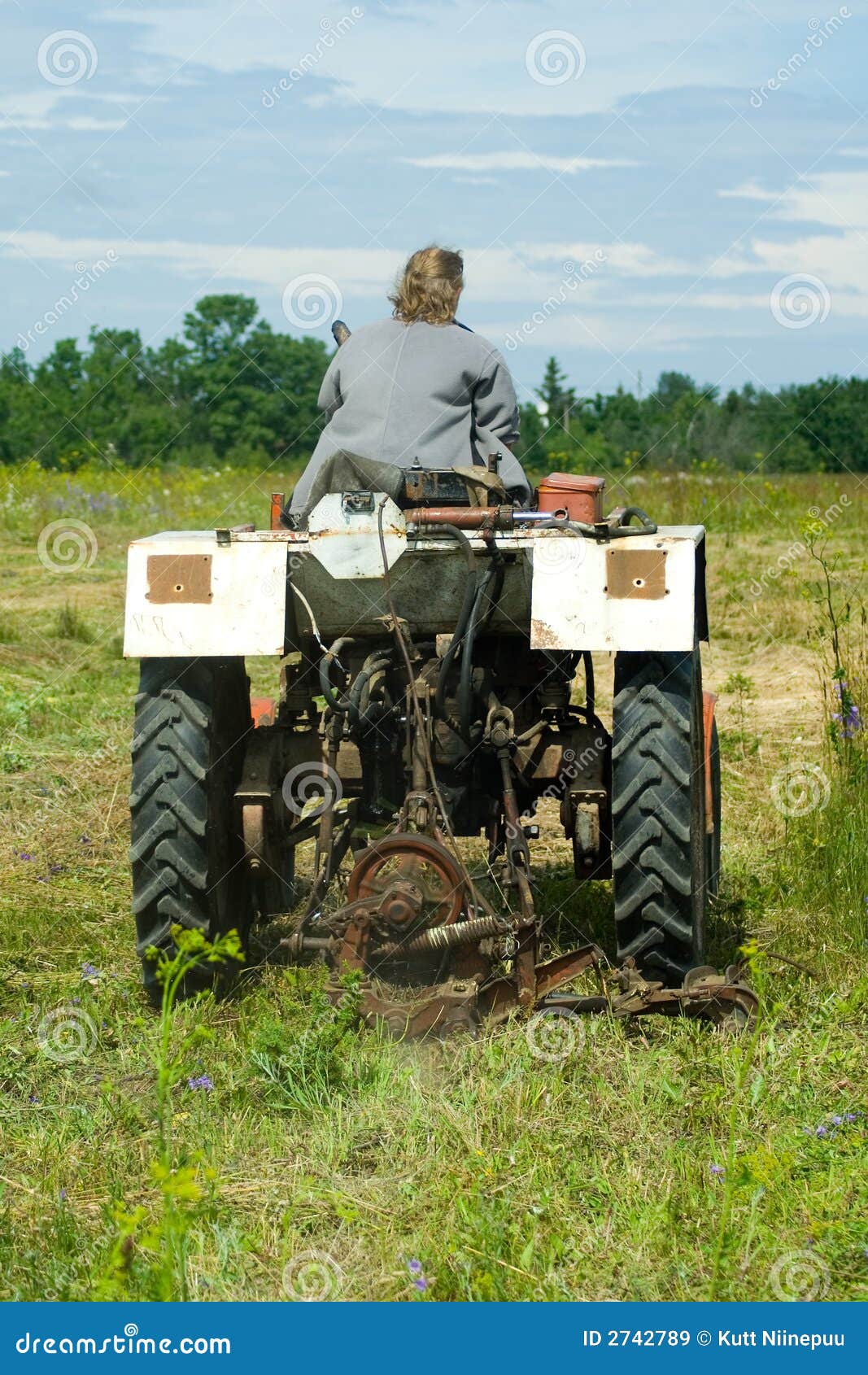 Farm tractor stock image. Image of male, operator, field - 2742789