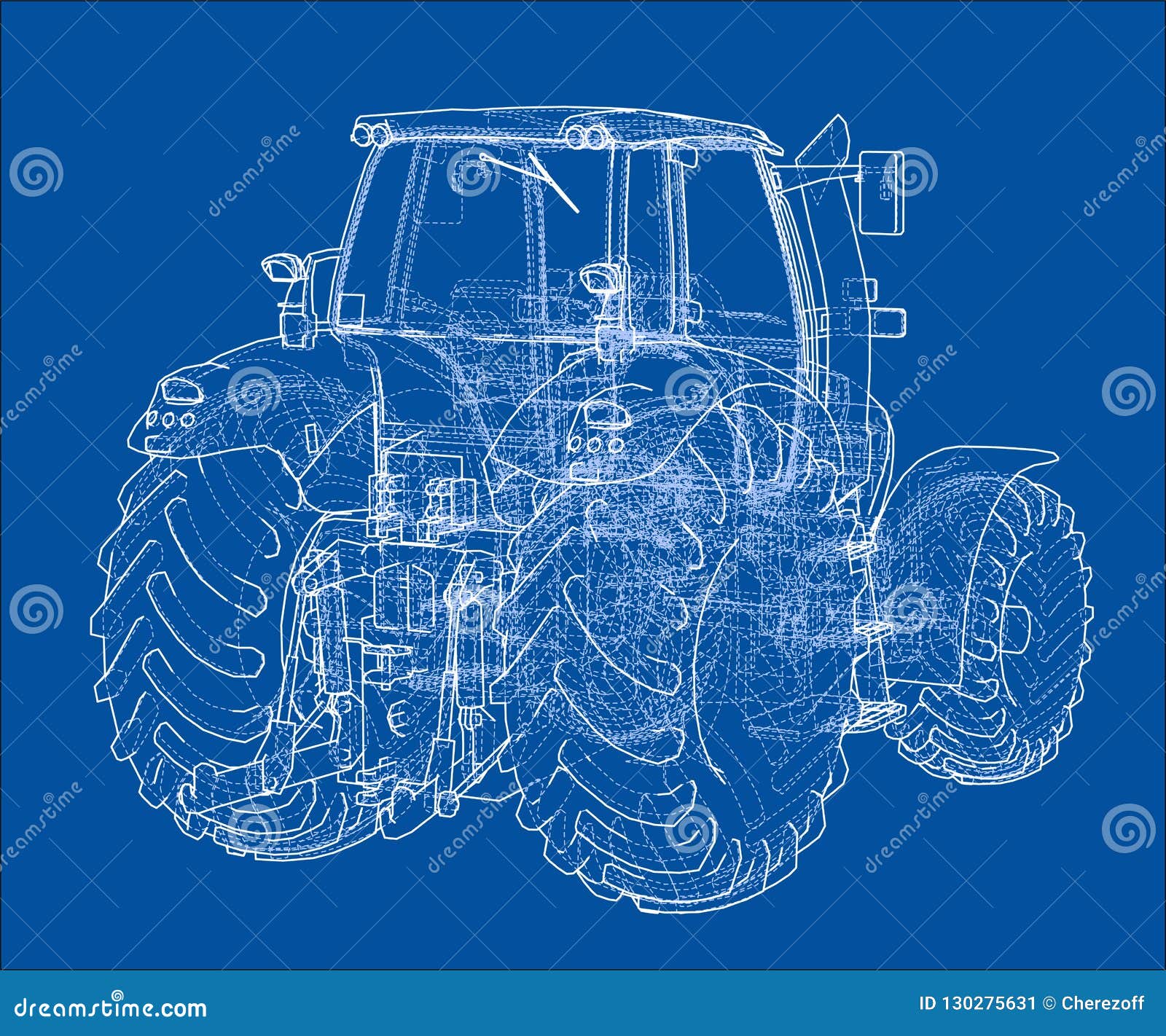 Farm Tractor Concept. Vector Stock Vector - Illustration of graphic ...