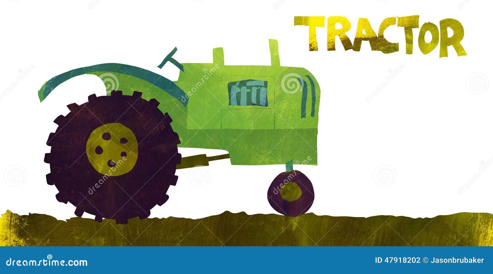 Farm Tractor stock illustration. Illustration of diesel - 47918202