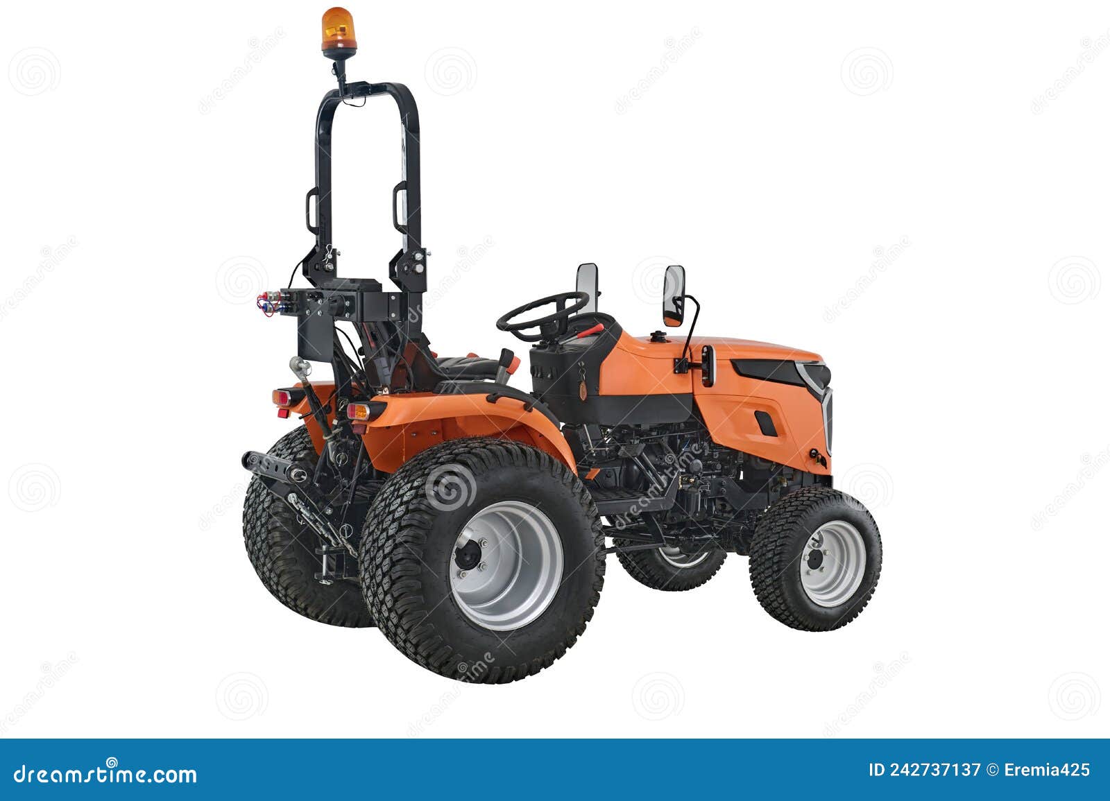 Farm tractor stock image. Image of agriculture, mechanized - 242737137