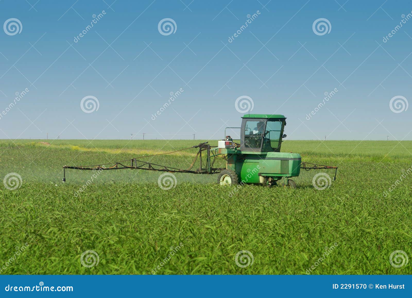 Farm Tractor Sprayer in Field Editorial Image - Image of tractor, land ...
