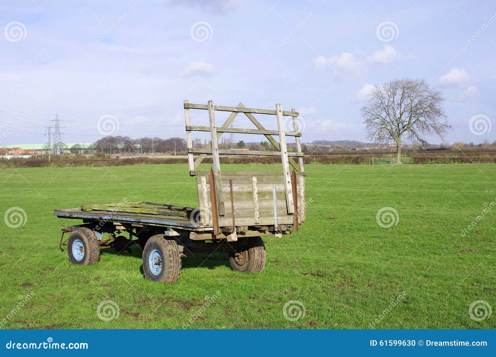 Farm Trailer stock photo. Image of towing, land, isolated - 61599630