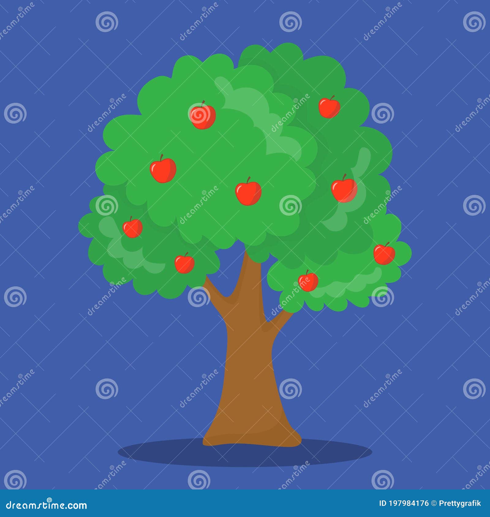 FARM TREE 03 stock vector. Illustration of illustr, graphic - 197984176