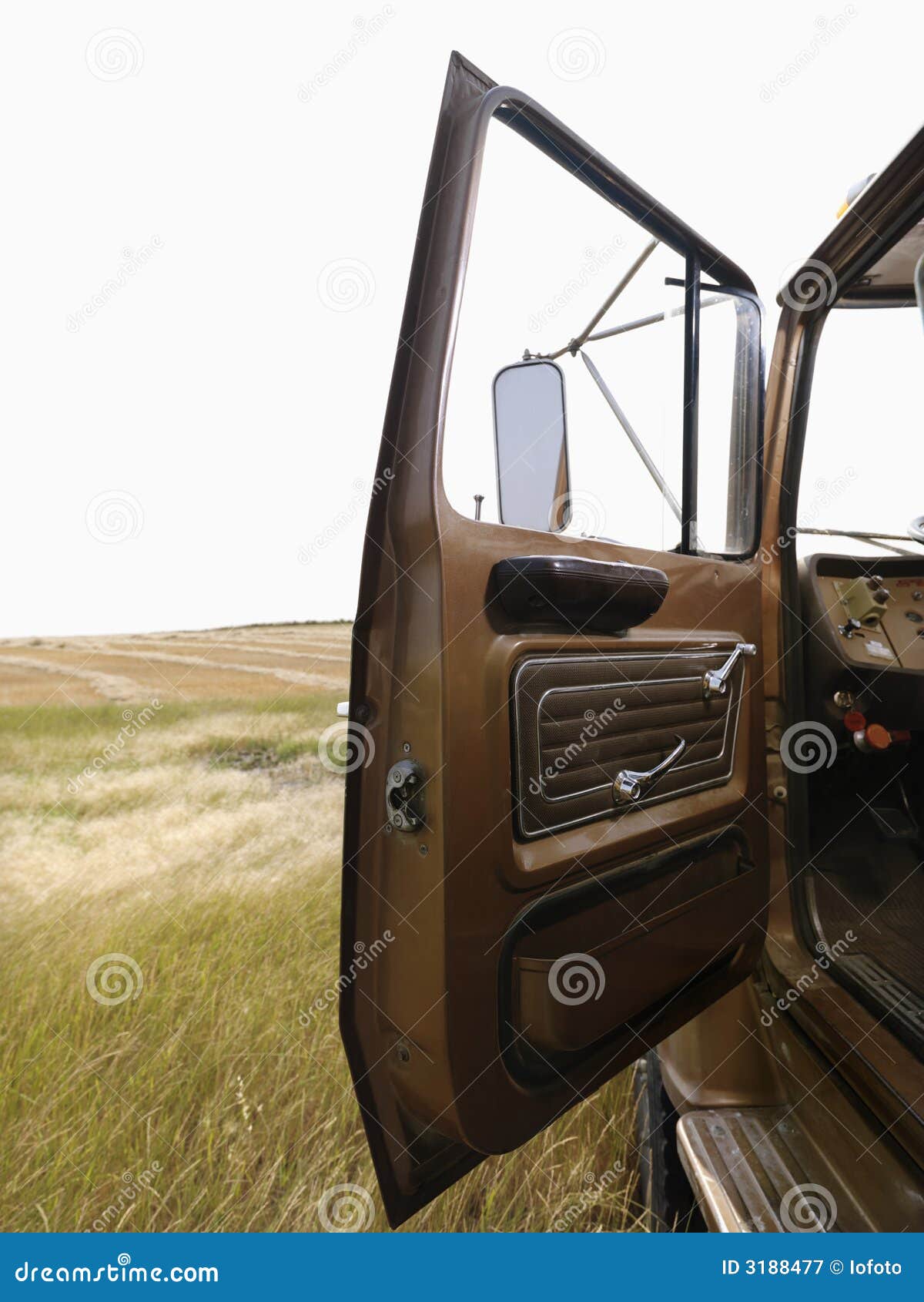 Farm truck with door open. stock image. Image of truck - 3188477