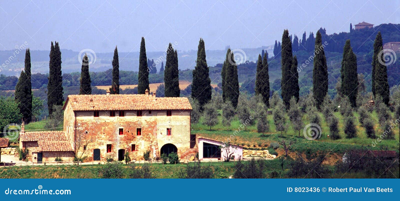 Farm in Tuscany stock photo. Image of green, landscape - 8023436