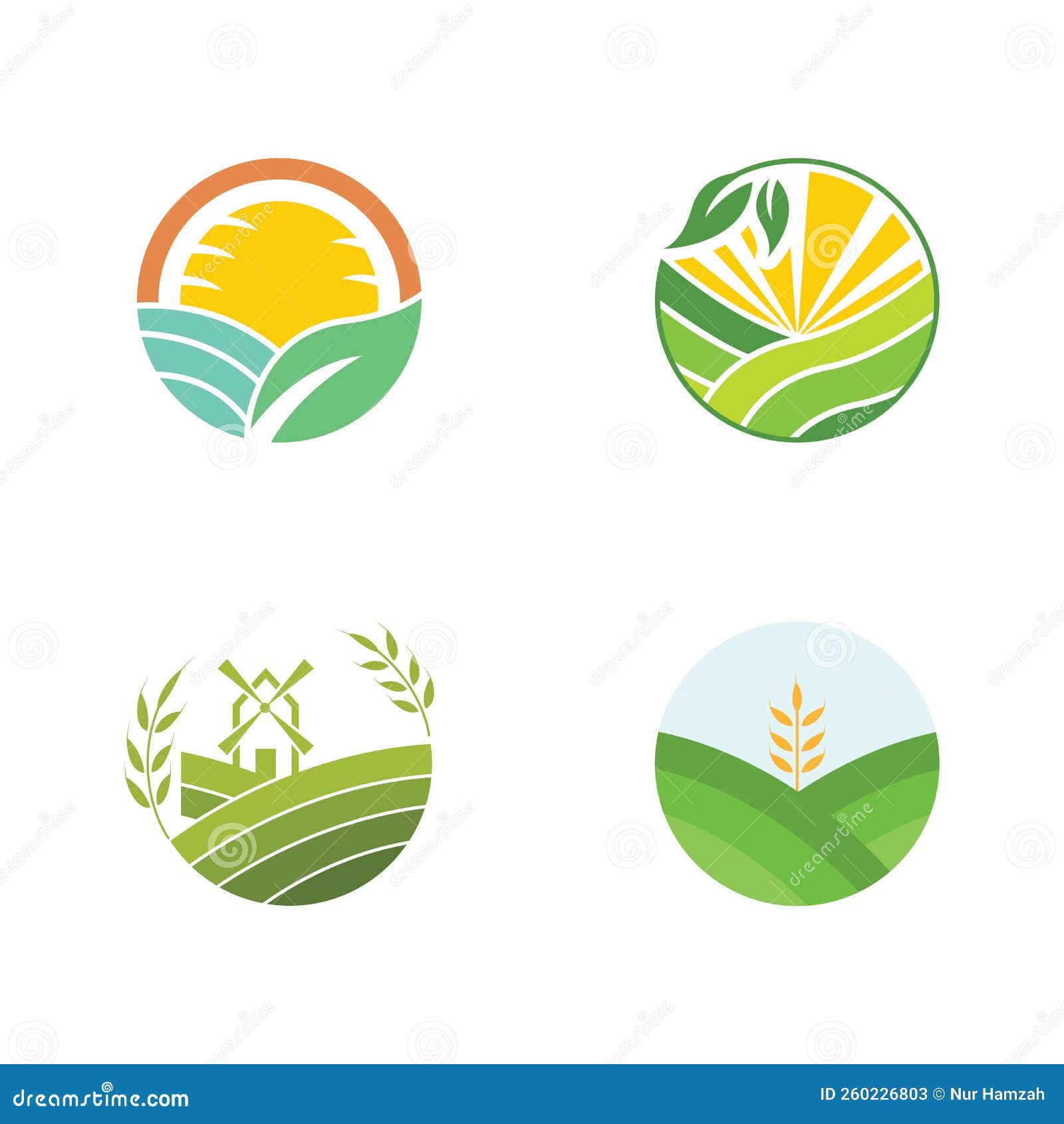 Farm vector agriculture stock vector. Illustration of green - 260226803