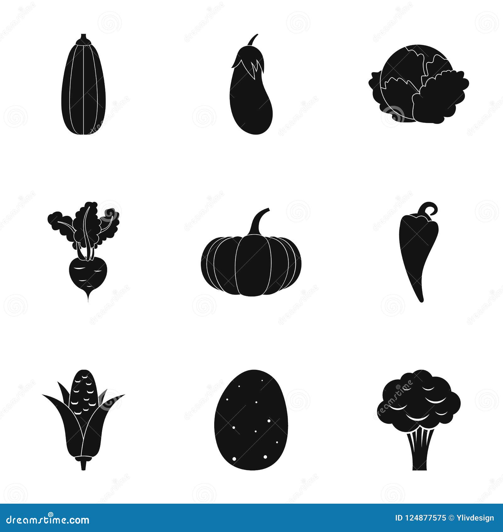 Farm Vegetables Icons Set, Simple Style Stock Illustration ... Farm Vegetables Icons Set, Simple Style Stock Illustration ...