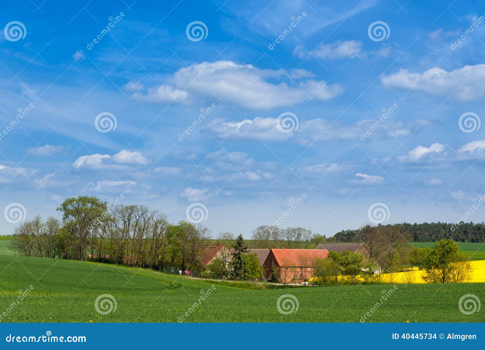 Farm In West Pomerania, Germany Stock Photo - Image of farm, country ...