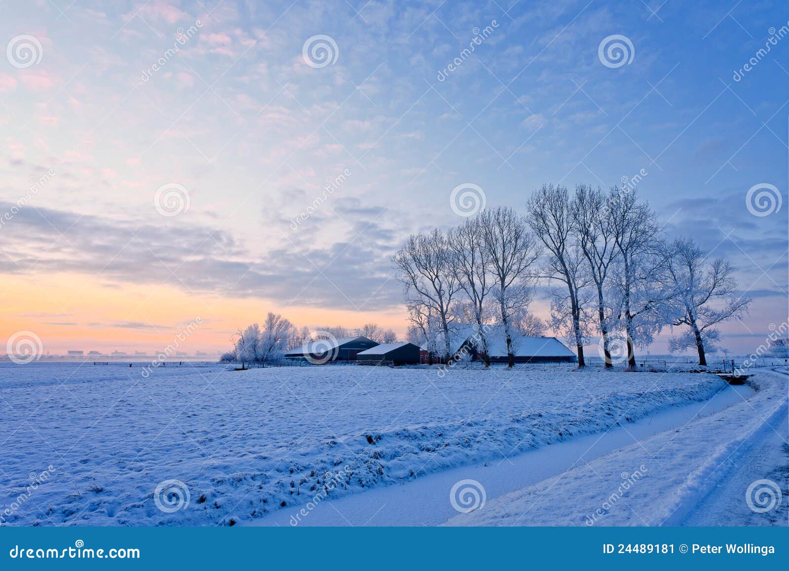 Winter Farm Landscapes