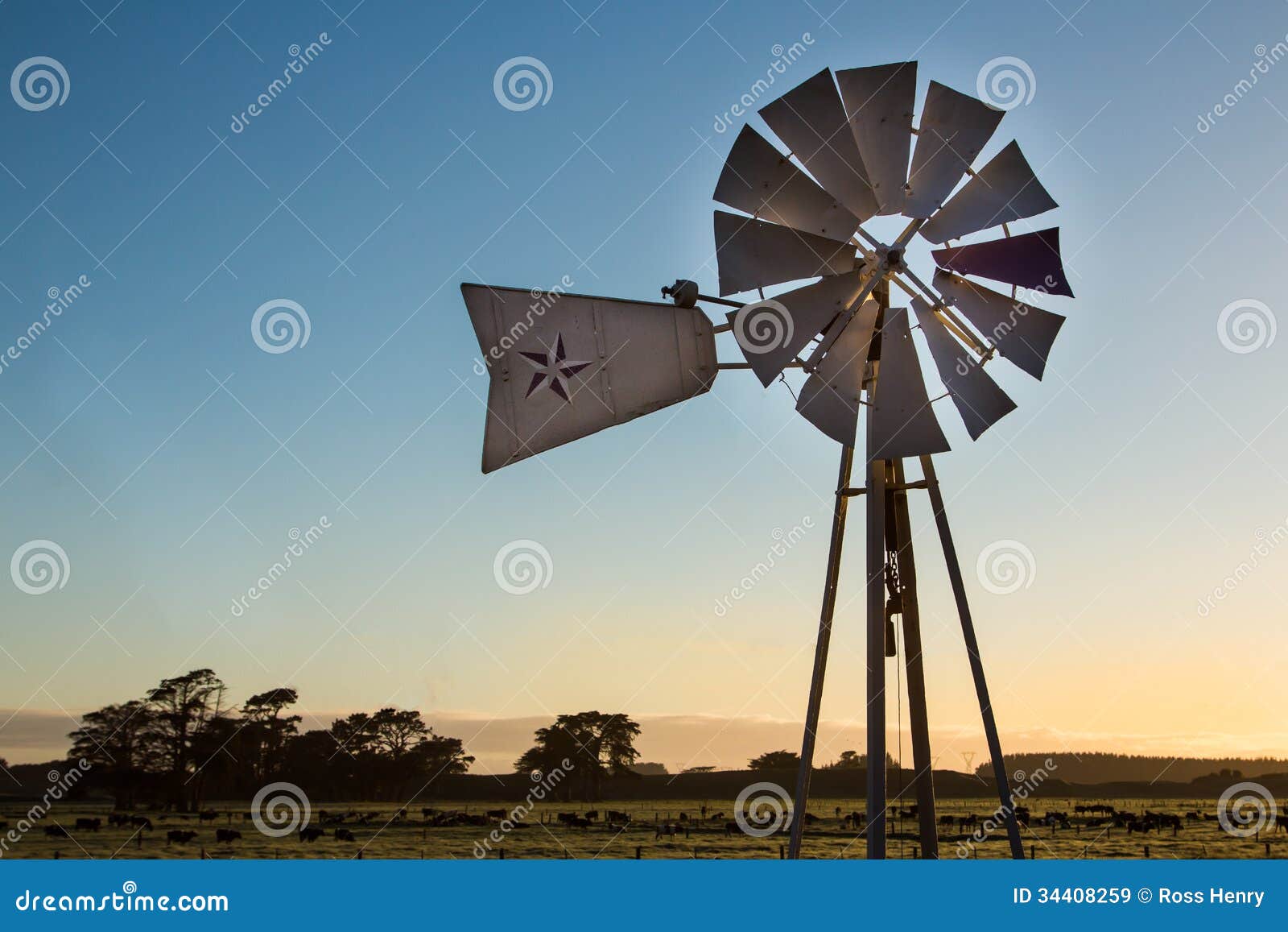 Farm Windmill stock image. Image of alternative, generator - 34408259