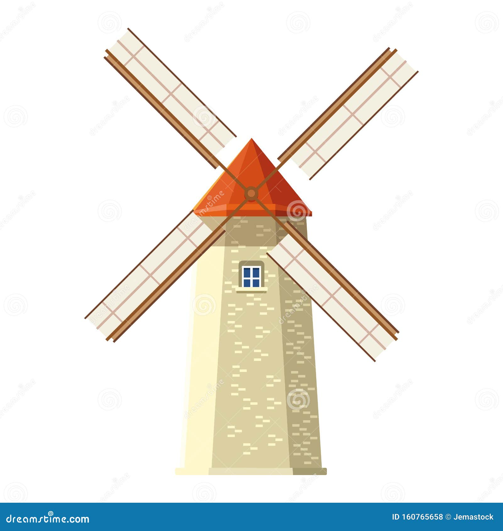 Farm windmill icon image stock vector. Illustration of blade - 160765658
