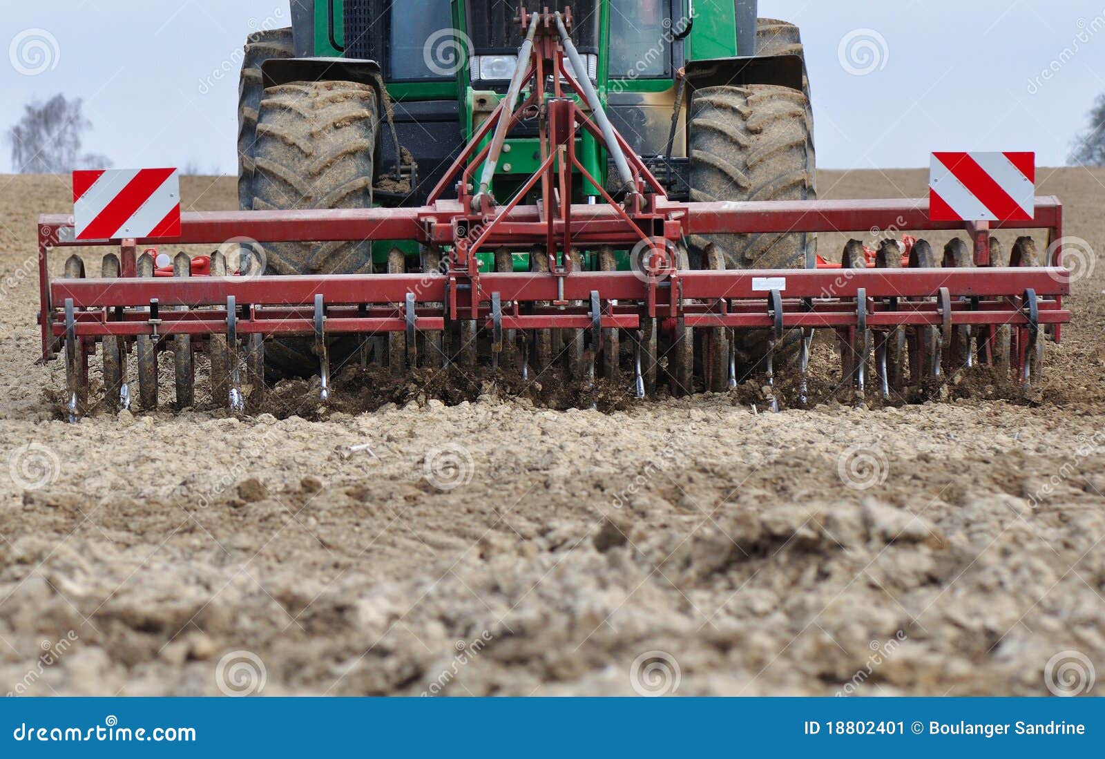 Farm work stock image. Image of preparation, works, tractor - 18802401