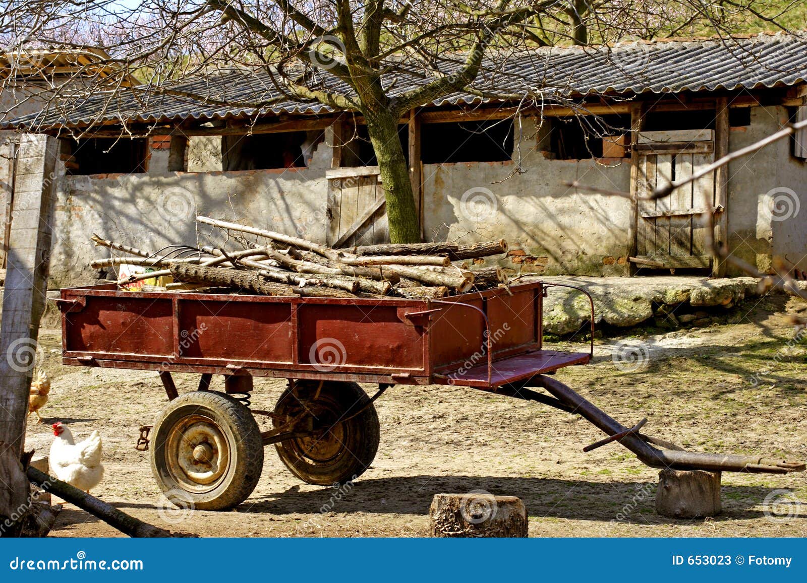 Farm yard stock image. Image of range, natural, tractor - 653023
