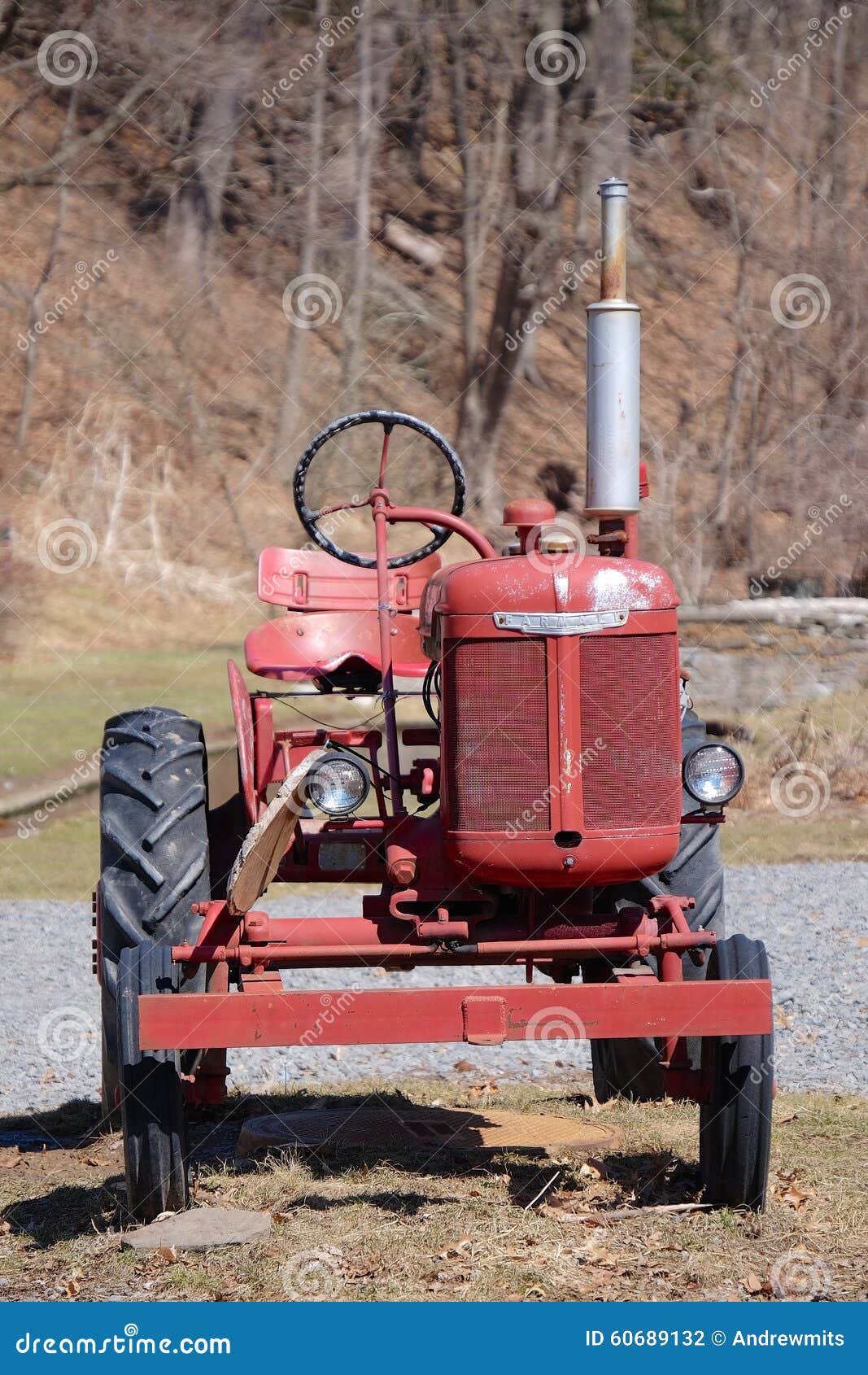 Old Farmall C Tractor With A Belly Mower Editorial Photo ...