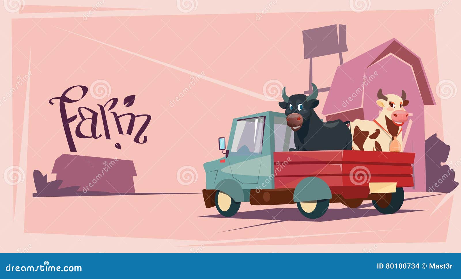 Breeding Animals Farmland. Farm Profession Worker People Breeding ...