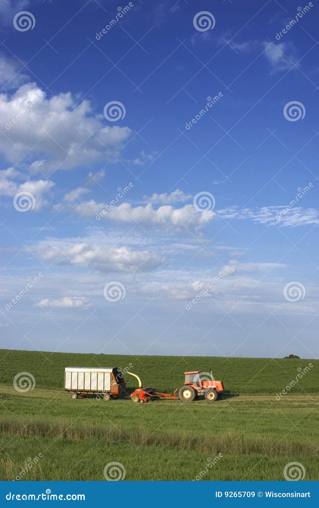 Farmer Cutting Hay stock image. Image of dust, equipment - 9265709