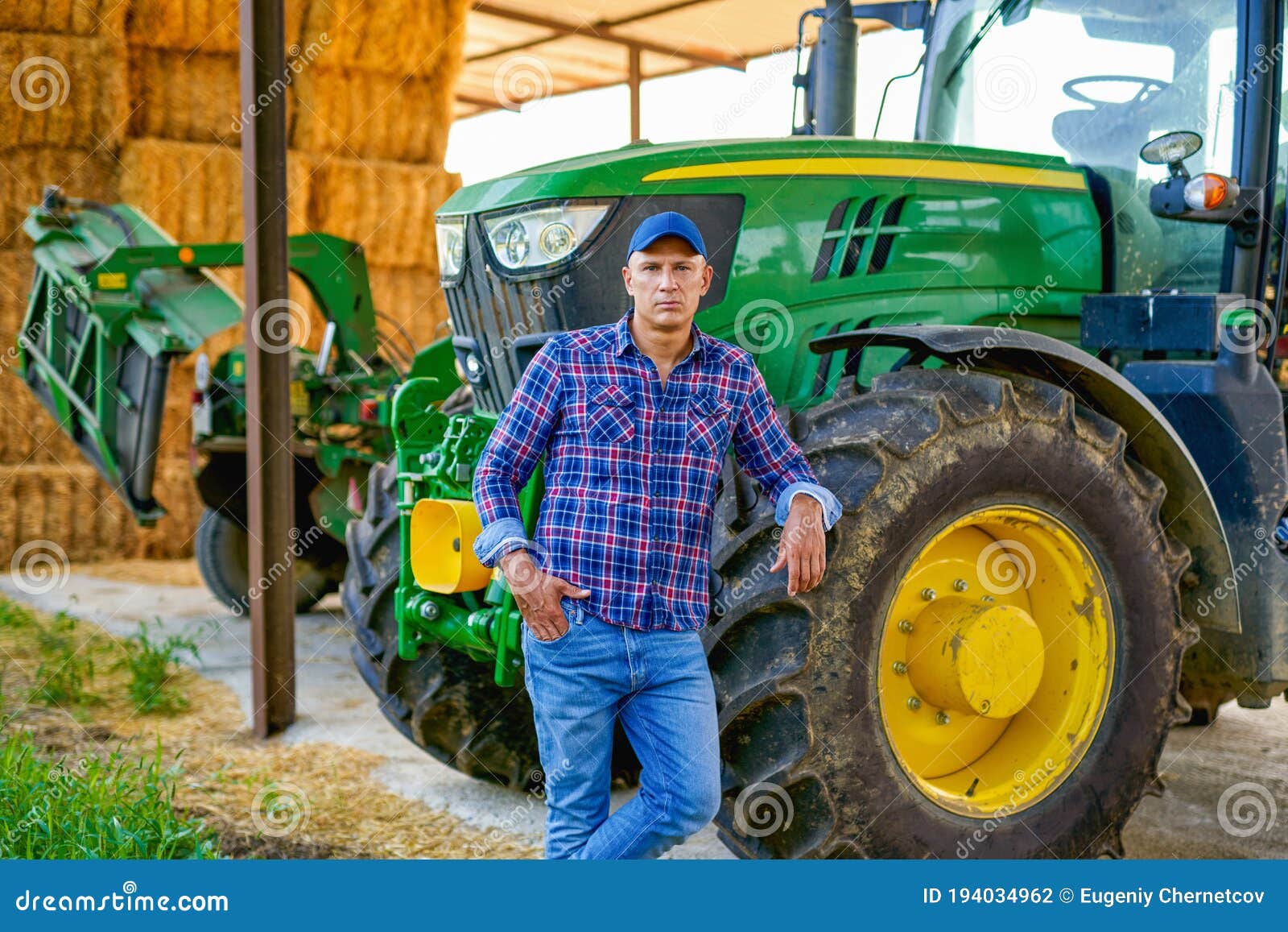 Portrait of Farmer by Tractor in Countryside Editorial Photography ...