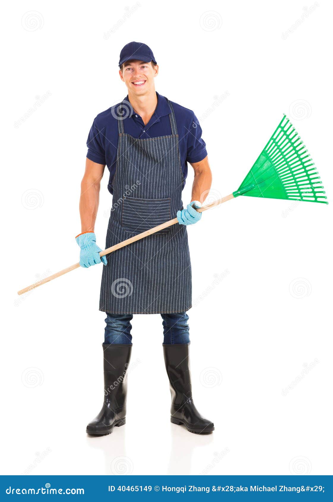 Farmer garden rake stock image. Image of gardening, farm - 40465149