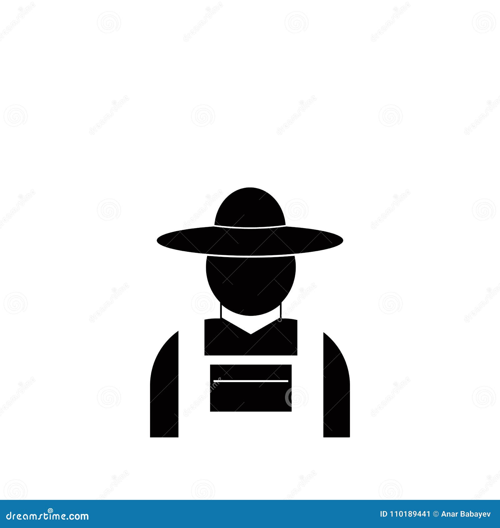 Farmer Icon. Element of Farm for Mobile Concept and Web Apps. Icon for ...