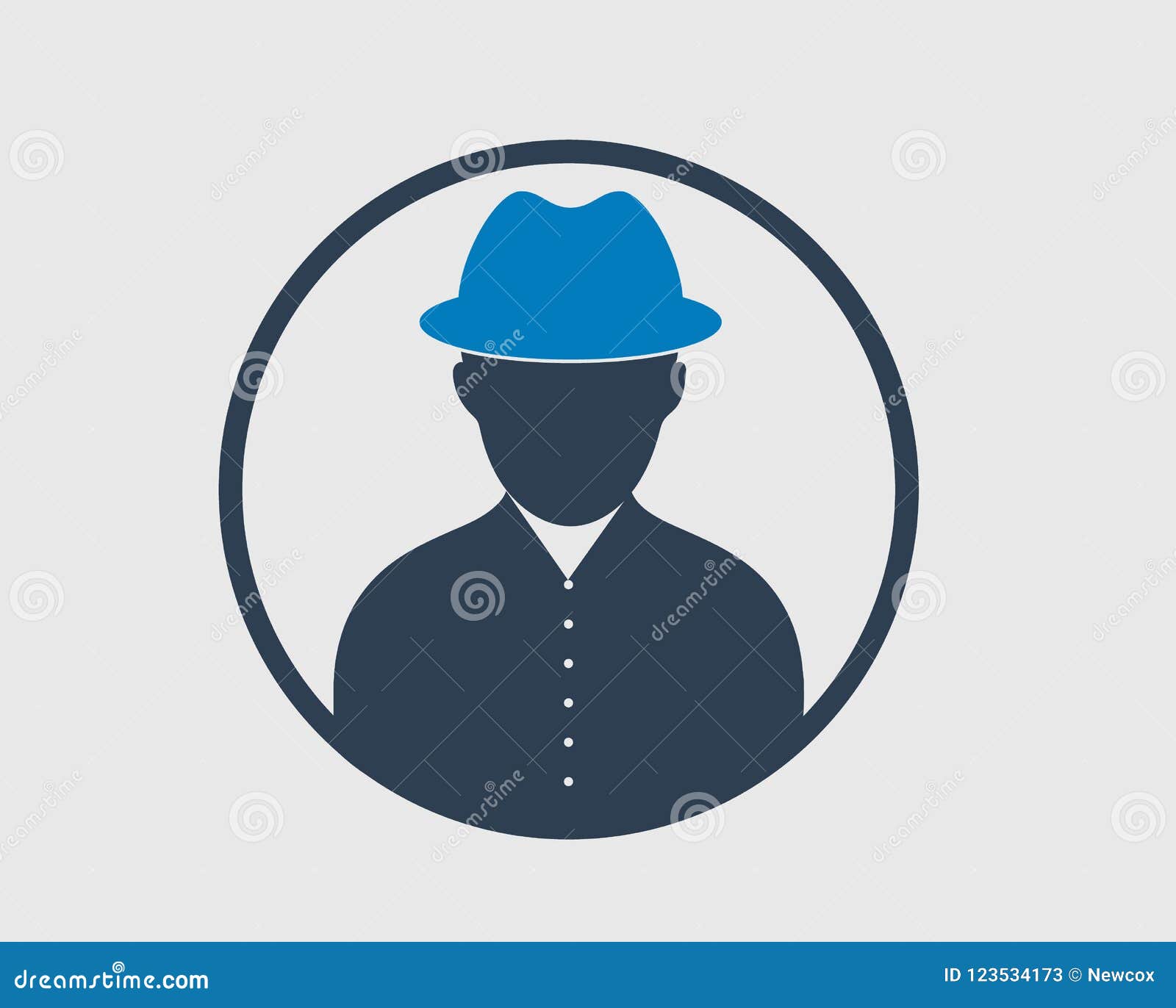 Farmer Icon with Circle Shape Stock Vector - Illustration of graphic ...