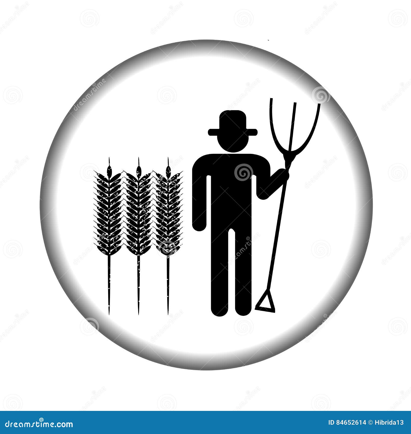 Farmer Icon - Vector Farmer Avatar Or Symbol Stock Image ...