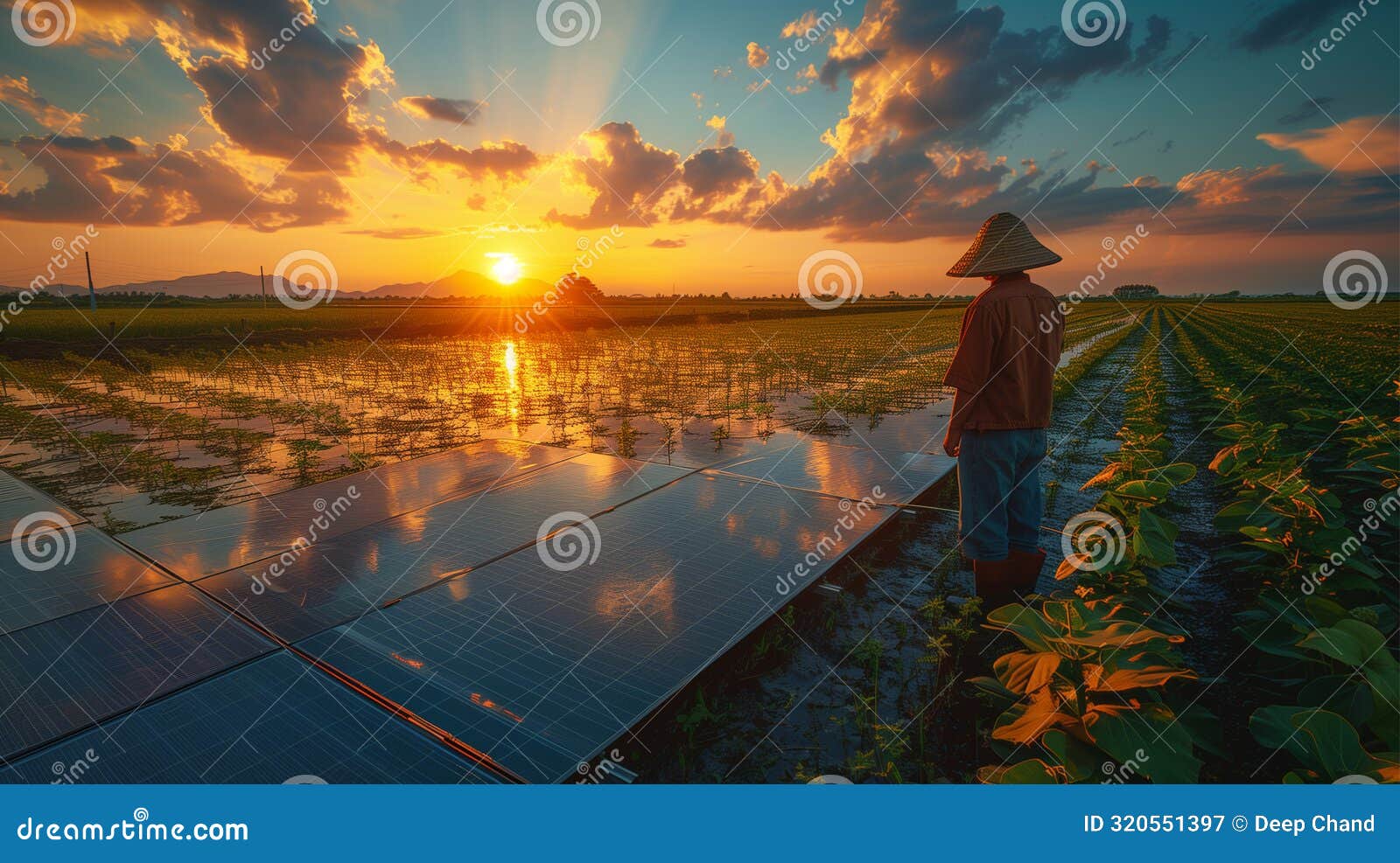 Farmer Irrigating Crops Using Pivot Irrigation System. Generative AI ...