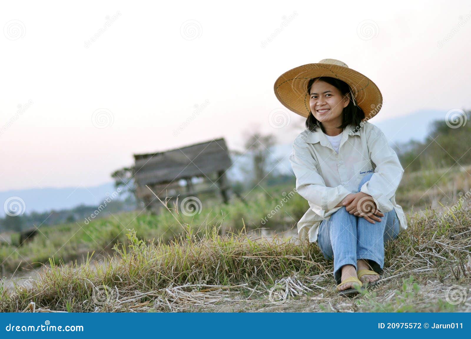 Farmer lady stock photo. Image of asia, beautiful, farmer - 20975572