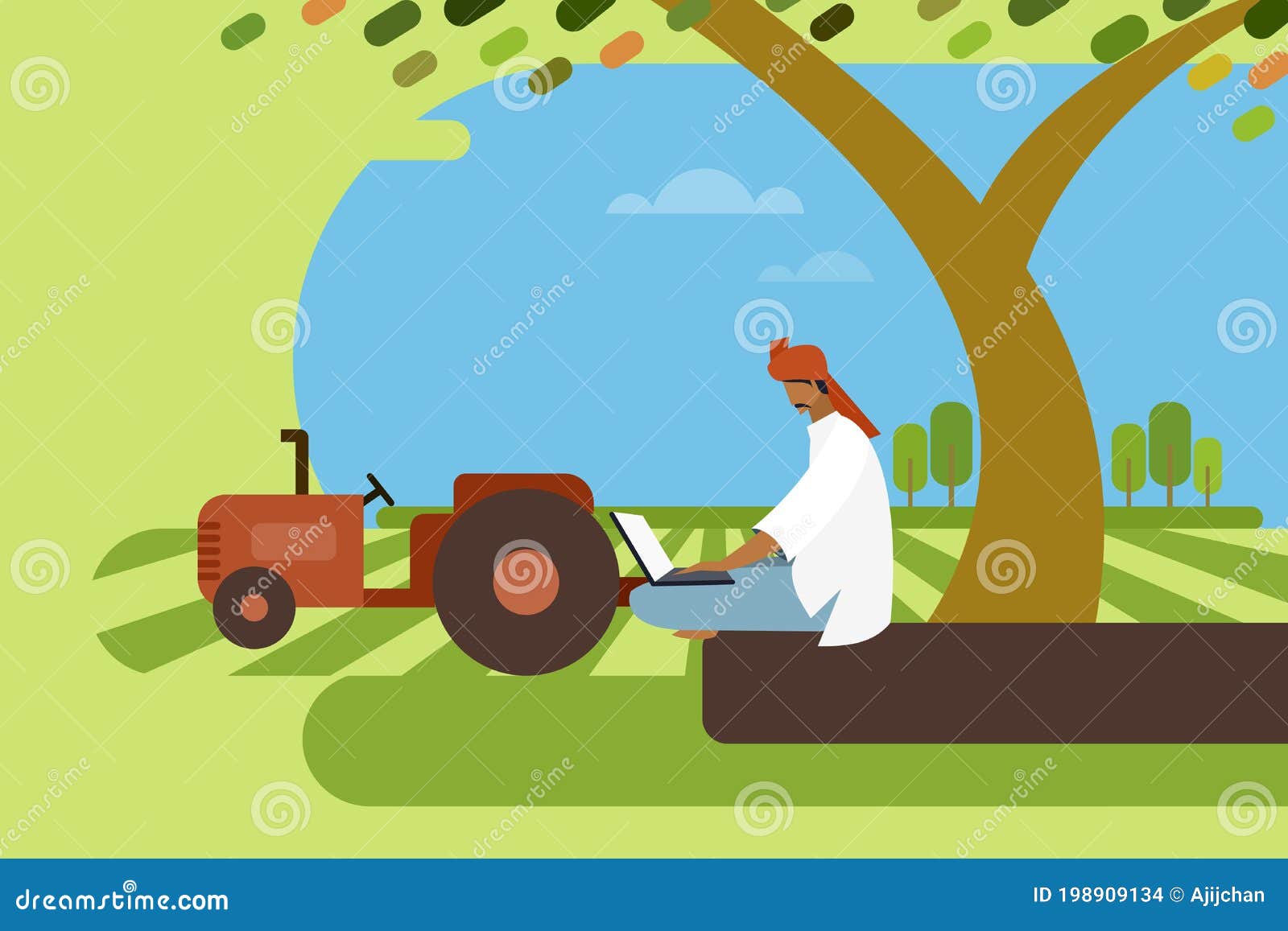 Sad Farmer Sitting At Drought Prone Agriculture Farm Land - Concept ...