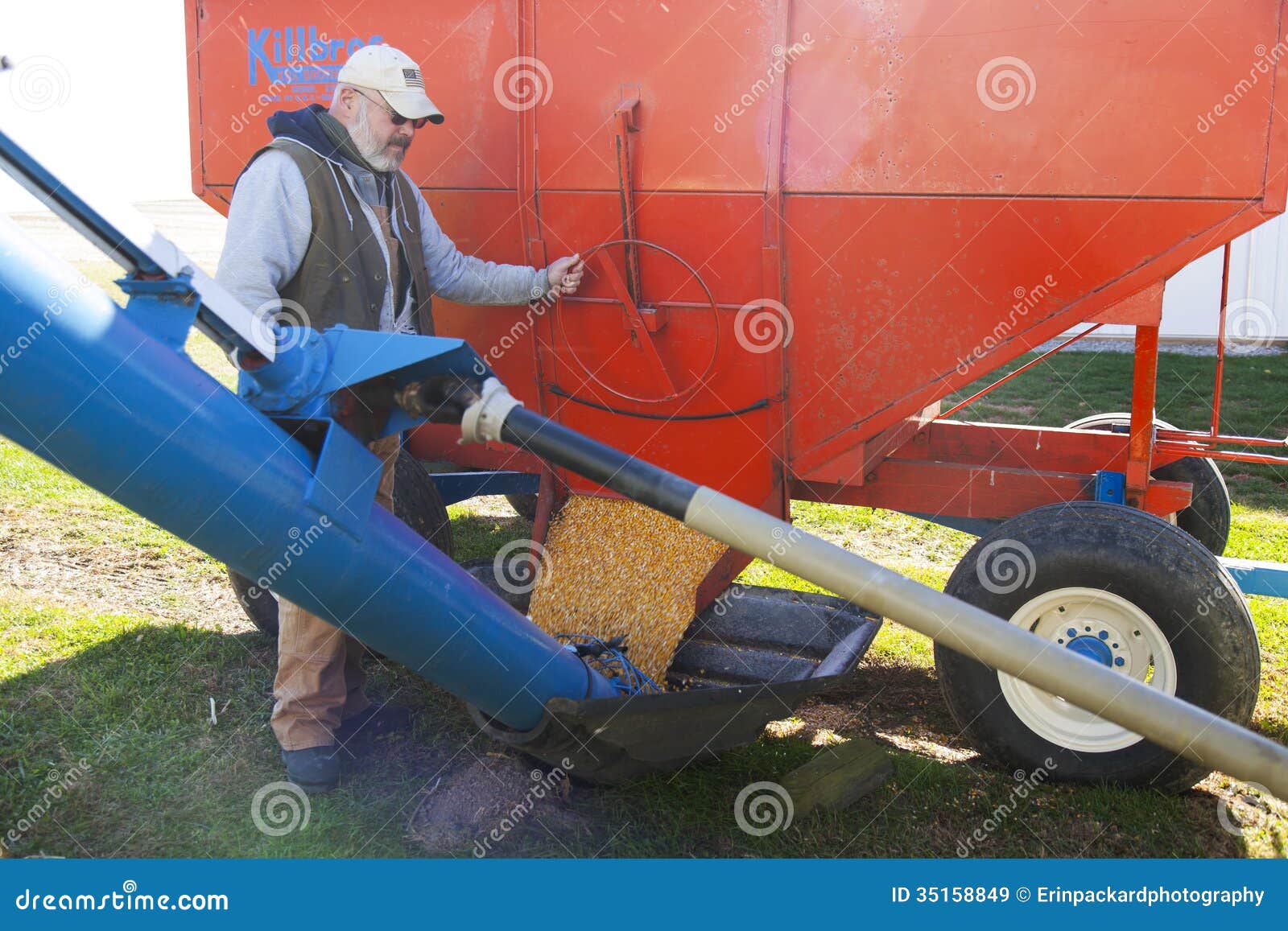 Farmer Loading Corn into Silo Editorial Stock Image - Image of ohio ...