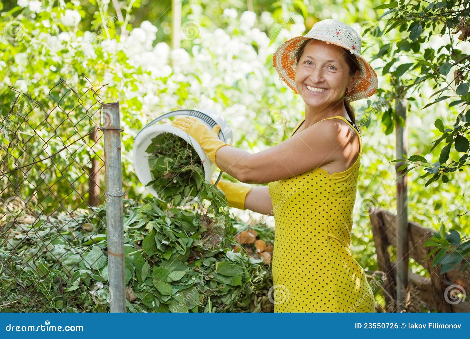 Farmer making compost stock photo. Image of agriculture - 23550726