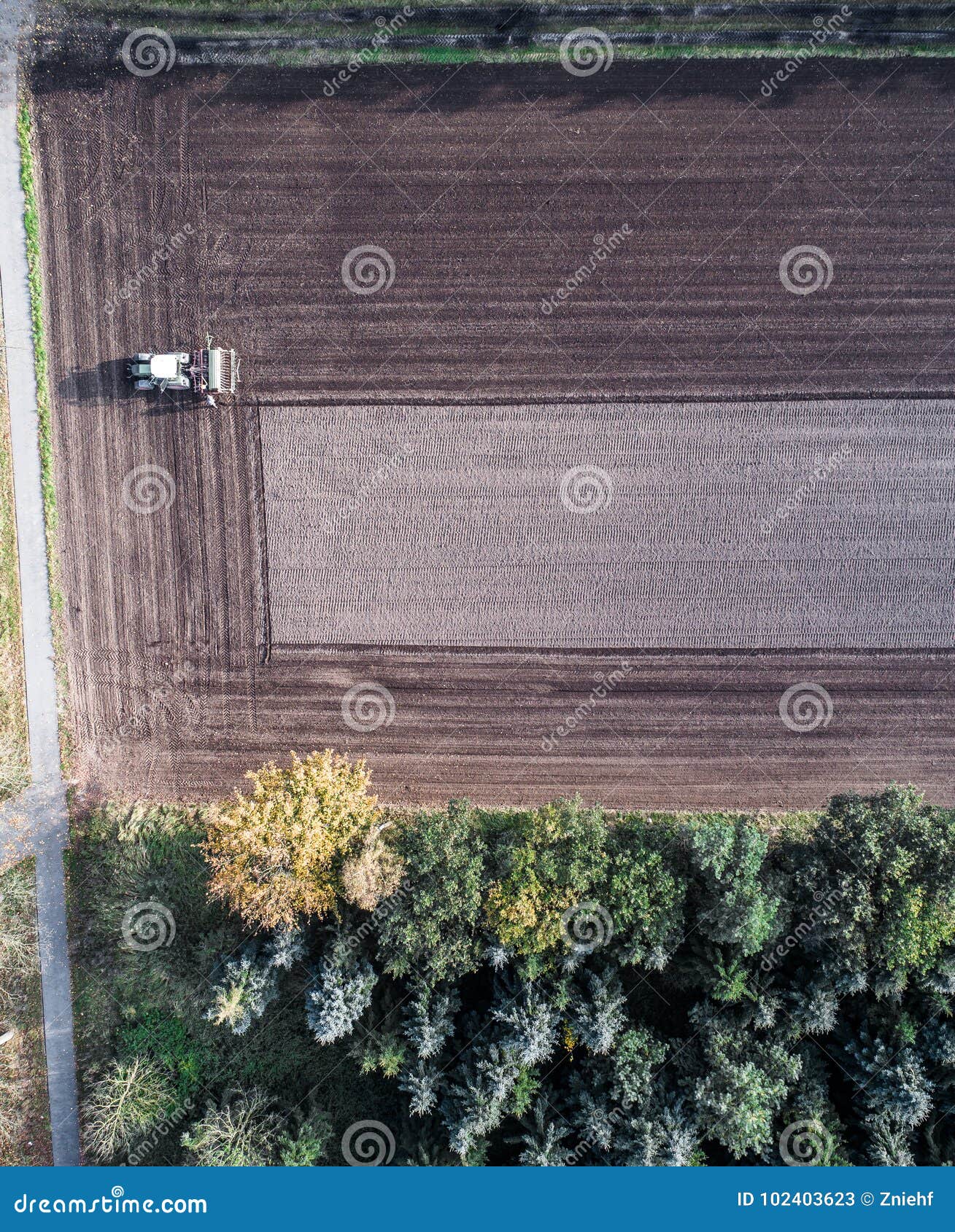 Farmer Ploughs Rectangular Geometric Pattern into His Field, Aerial ... Farmer Ploughs Rectangular Geometric Pattern into His Field, Aerial ...