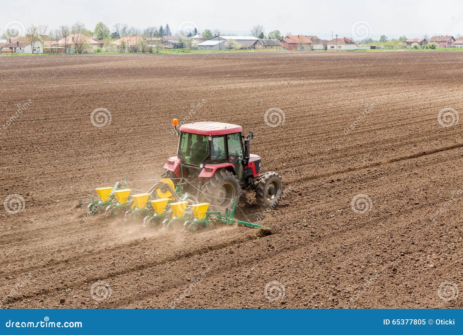 Farmer Seeding Crops at Field Stock Image - Image of crop, sowing: 65377805