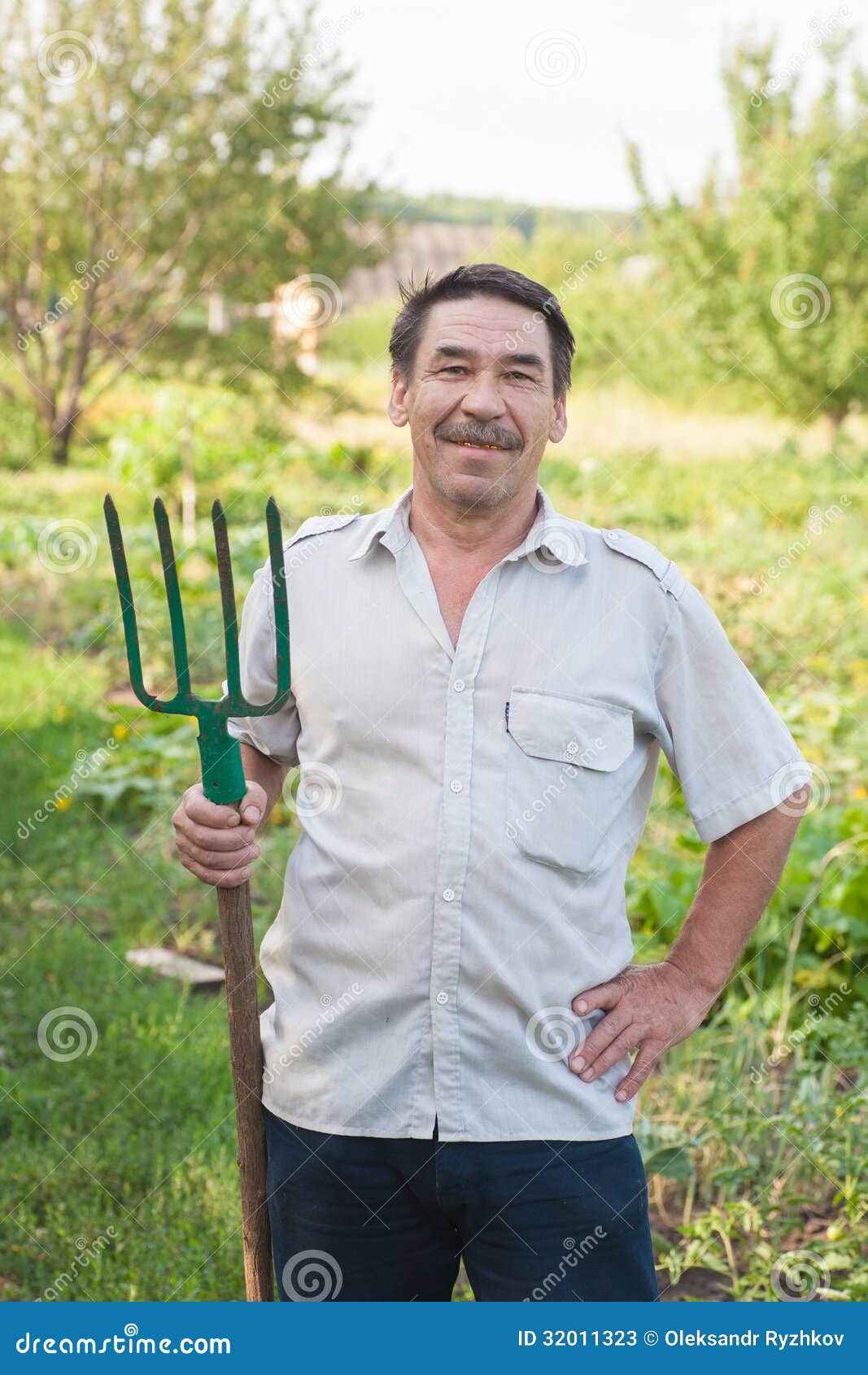 Farmer Standing in a Wheat Field Stock Image - Image of country, mature ...