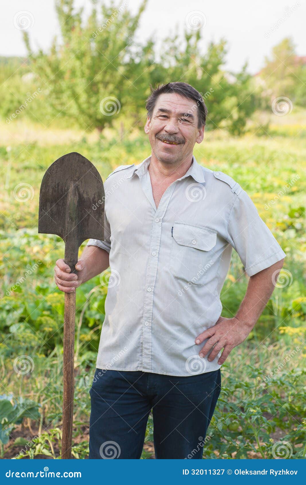 Farmer Standing in a Wheat Field Stock Image - Image of land, farming ...