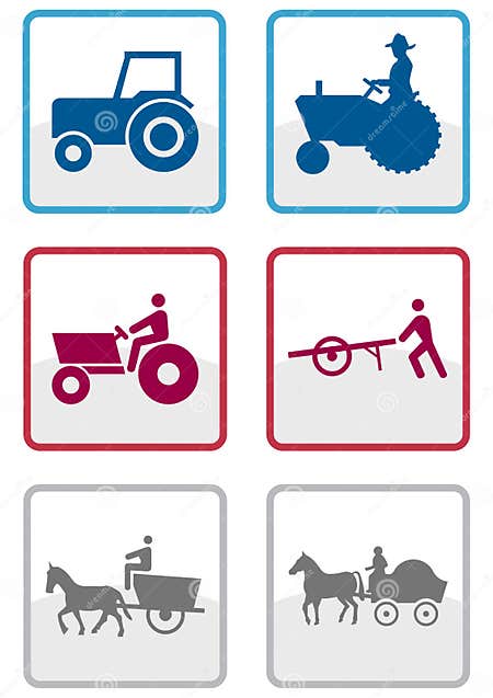 Farmer symbol vector set. stock vector. Illustration of rancher - 17180122