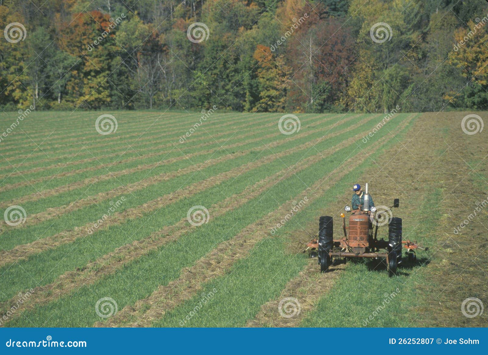 Farmer on a tractor editorial photography. Image of farming - 26252807