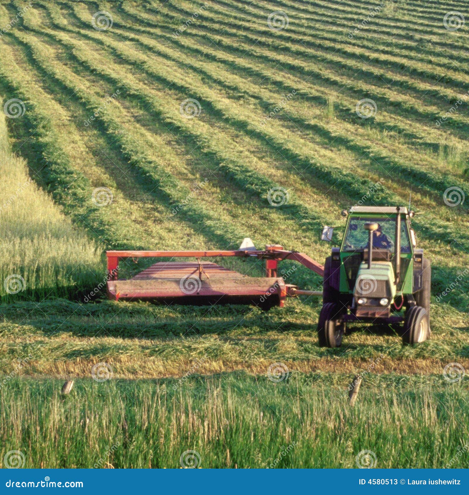 Farmer on tractor in field stock image. Image of cultivating - 4580513