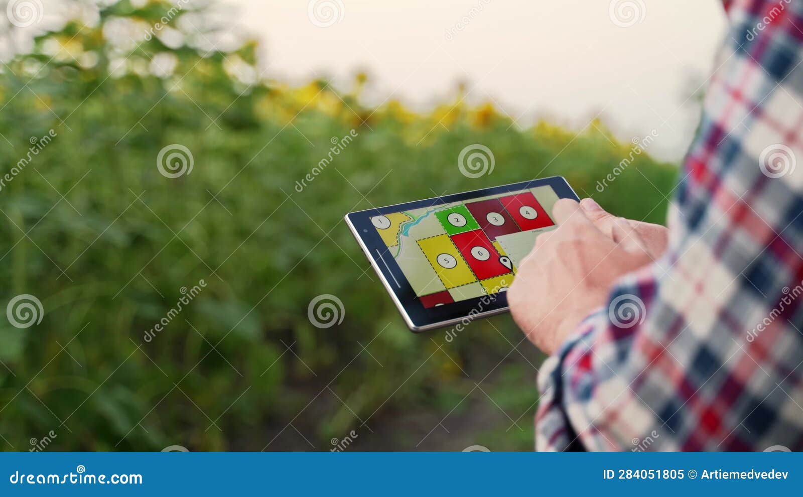 Farmer Using Online Data Management Software, Differential Fertilizer Application Maps, Slides ...