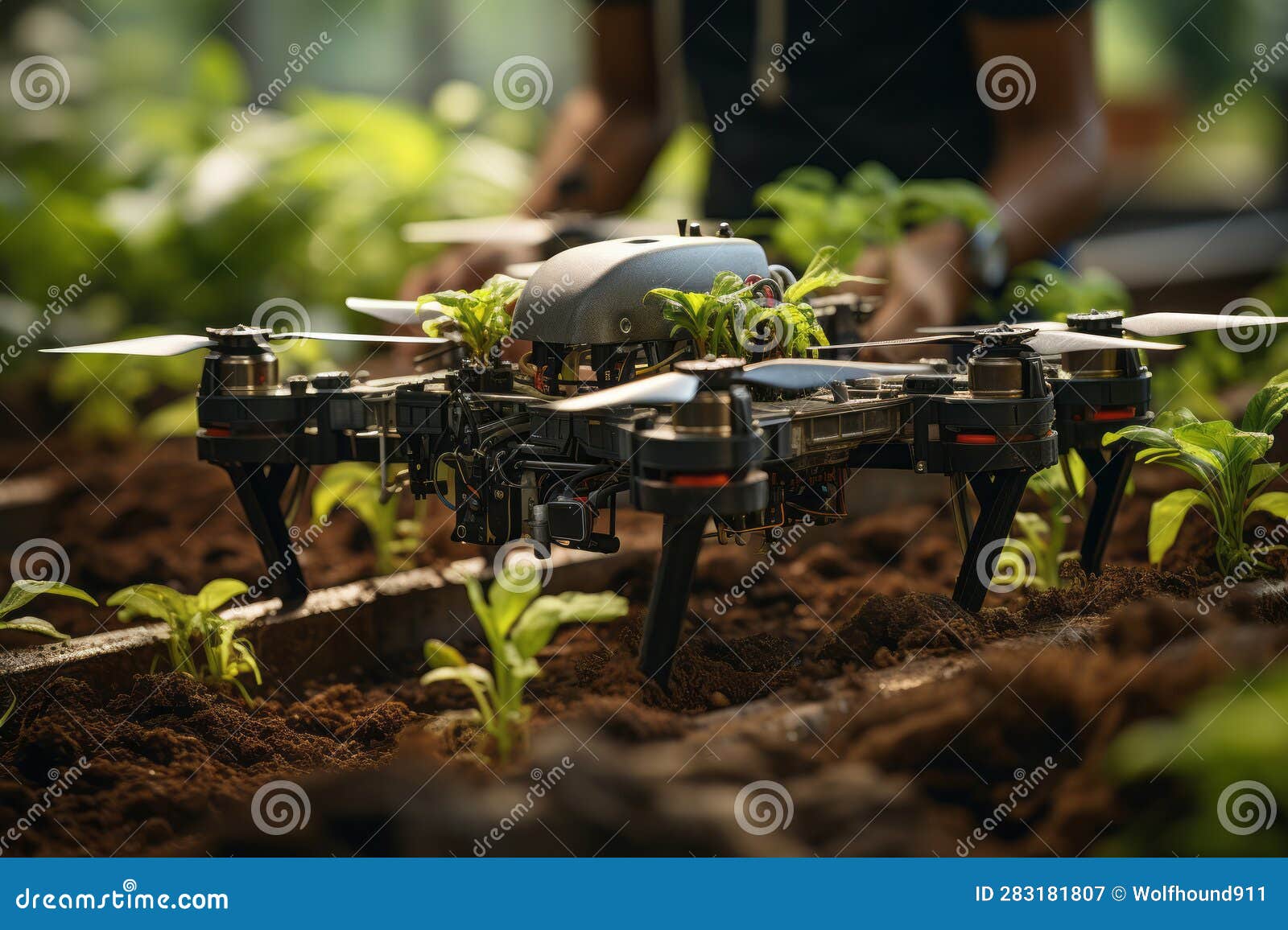 Farmer Using Precision Farming Technology and Drones To Optimize Crop ...