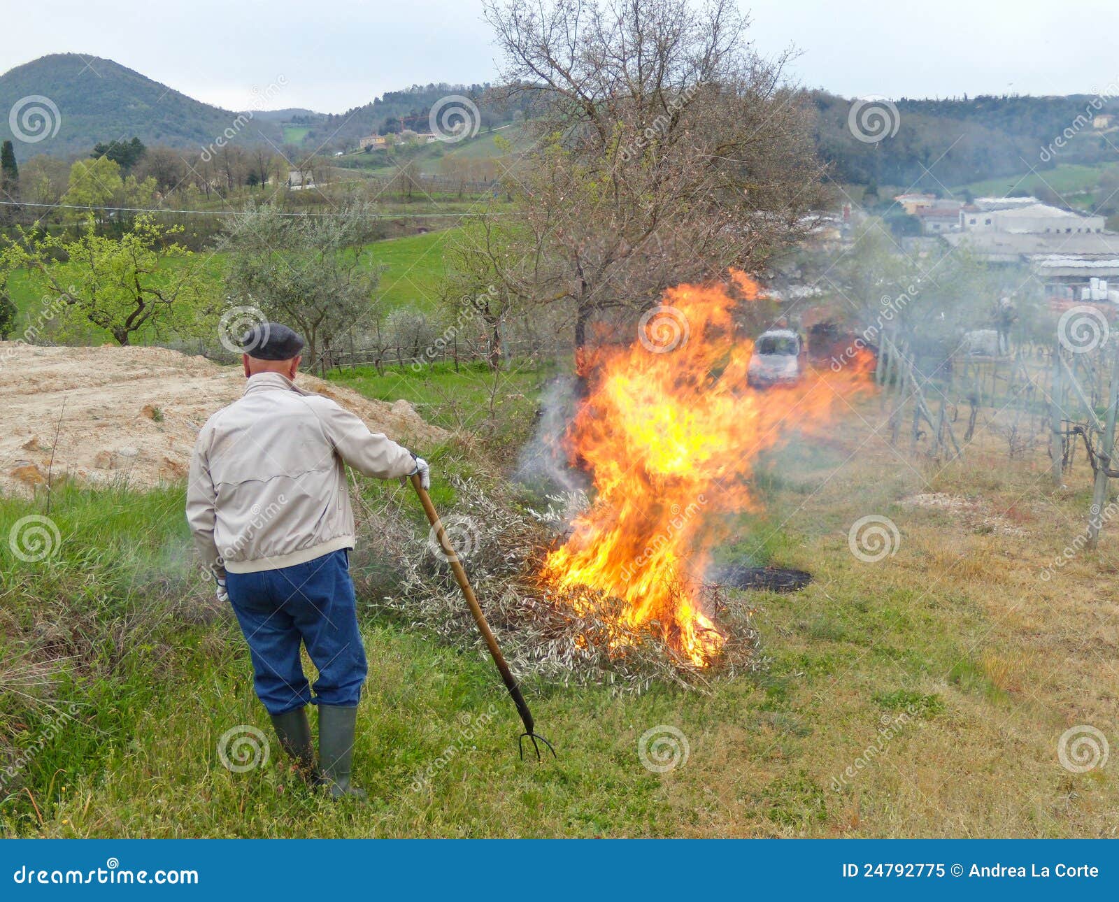 Man Watching Over Two Babies In A Buggy In Algeciras, Spain. Editorial ...