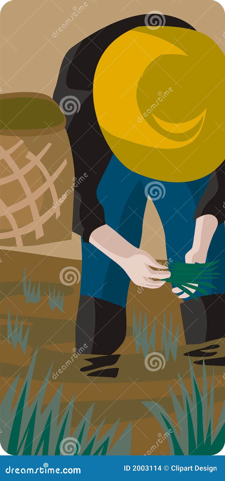 Farmer Working Field Stock Illustrations – 681 Farmer Working Field ...